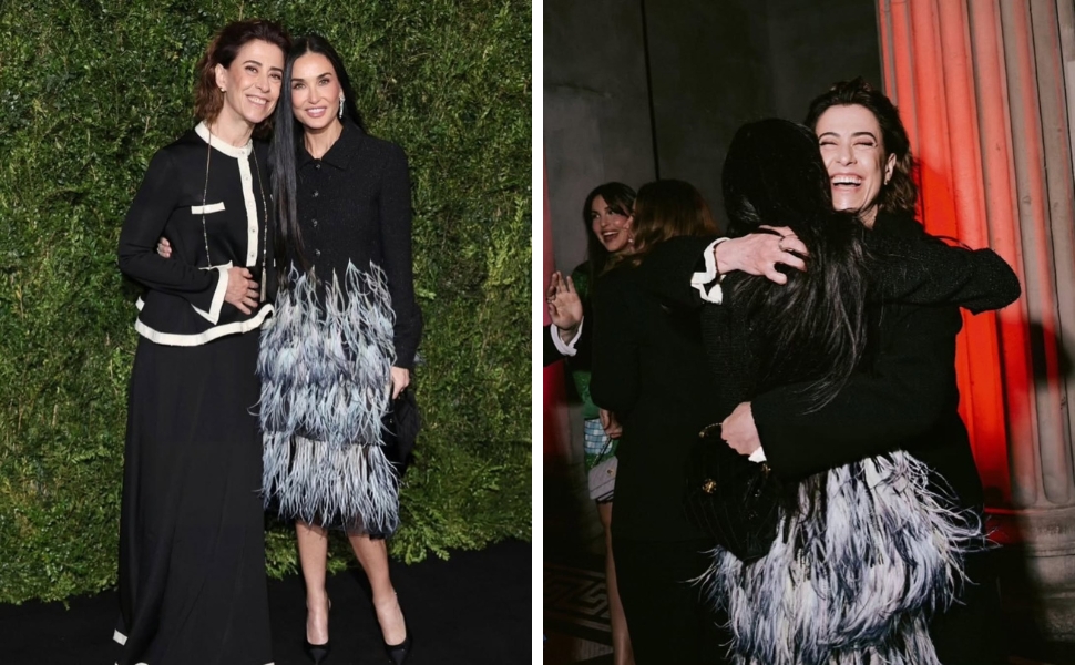Fernanda Torres posa com Demi Moore antes do Bafta. Veja fotos ...