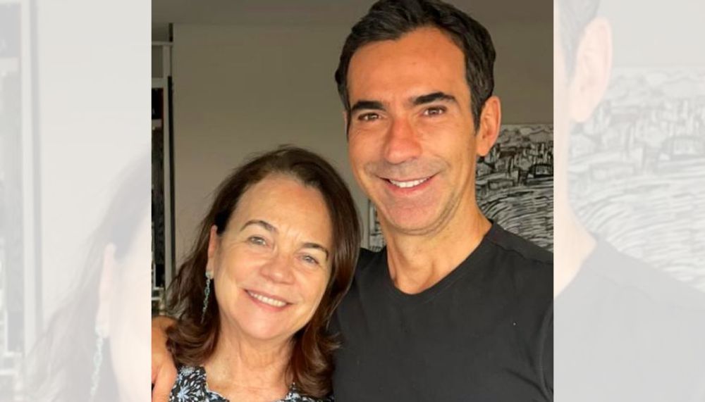 César Tralli presta homenagem à mãe, Edna Tralli, que morreu em ...