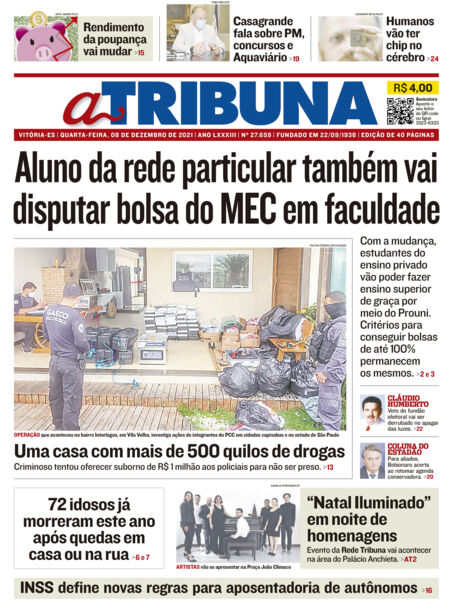 Clique aqui e veja os destaques do jornal A Tribuna desta quarta ...