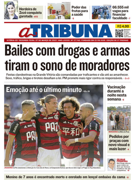 Clique aqui e veja os destaques do jornal A Tribuna desta segunda ...