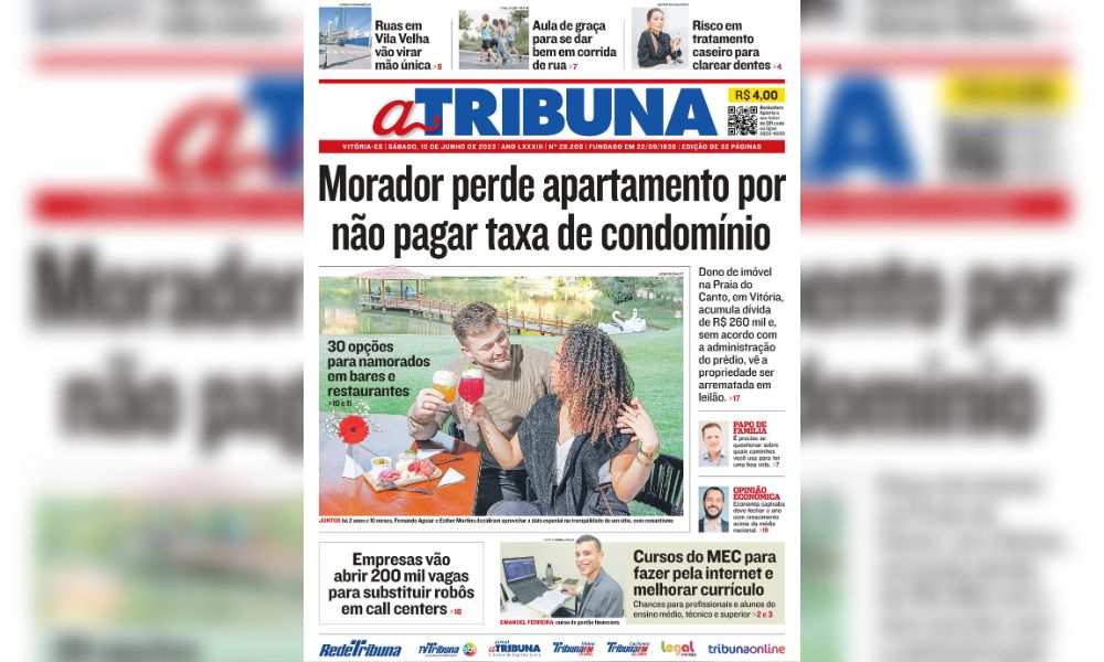 Confira os destaques do Jornal A Tribuna deste sábado | Tribuna Online ...