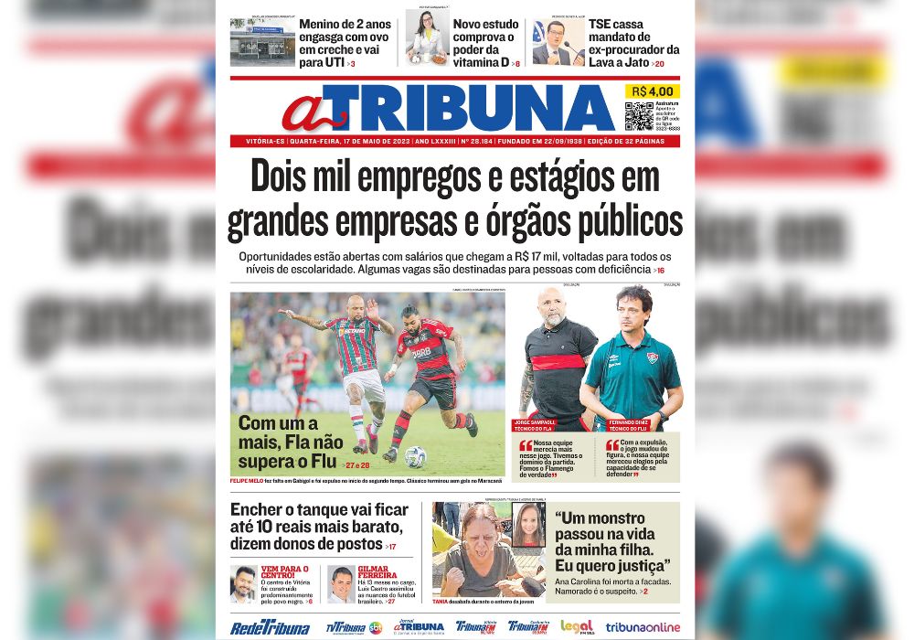 Confira os destaques do Jornal A Tribuna desta quarta-feira | Tribuna ...