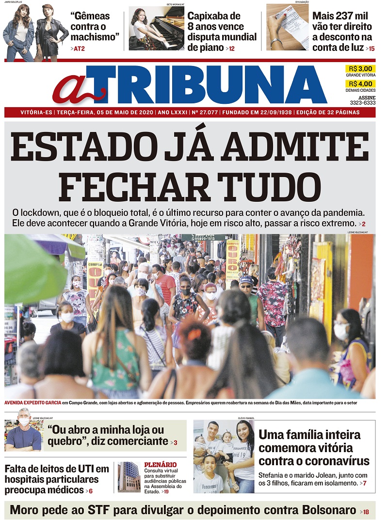 Clique aqui e veja os destaques do jornal A Tribuna desta terça ...