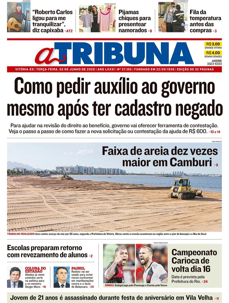 Clique aqui e veja os destaques do jornal A Tribuna desta terça ...