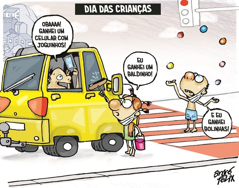 Dia das Crianças é o tema da charge desta segunda | Tribuna Online ...