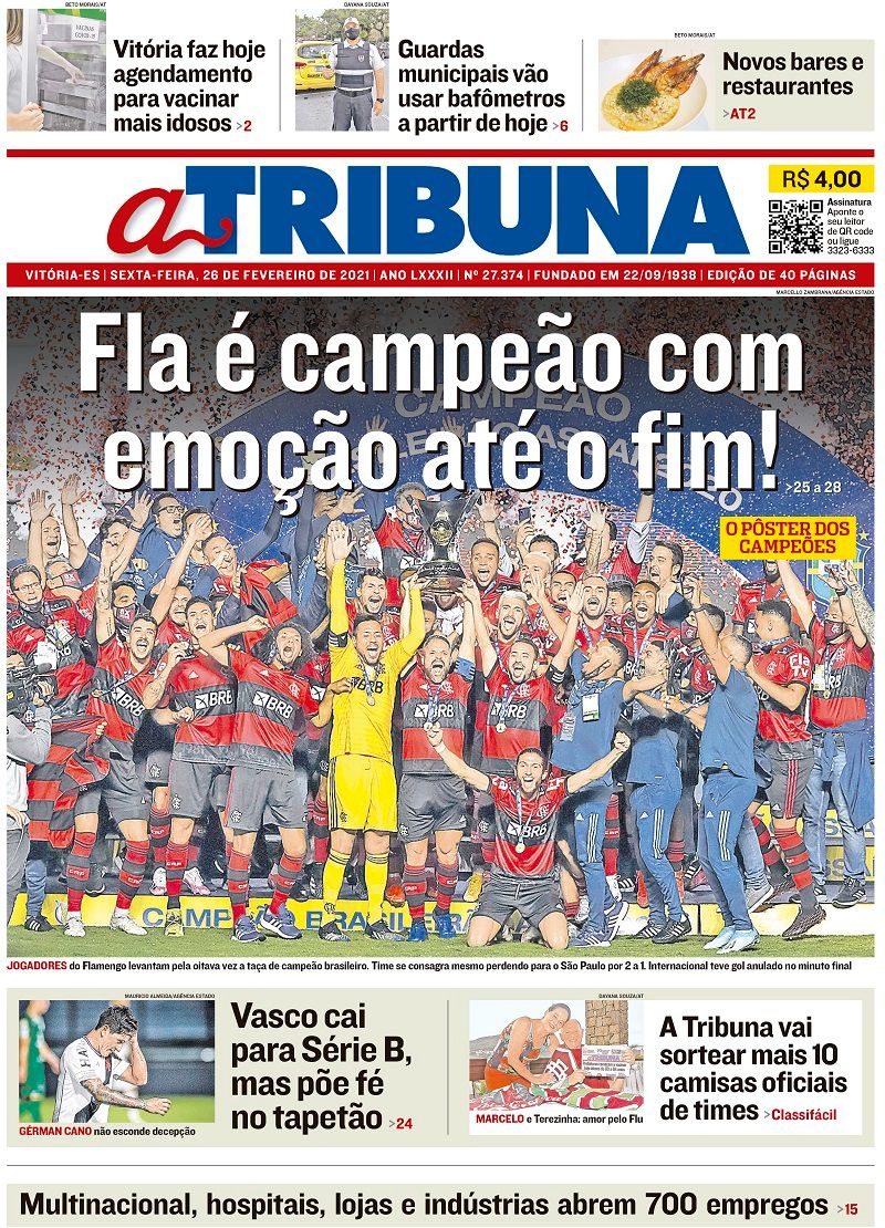 Clique aqui e veja os destaques do jornal A Tribuna desta sexta ...