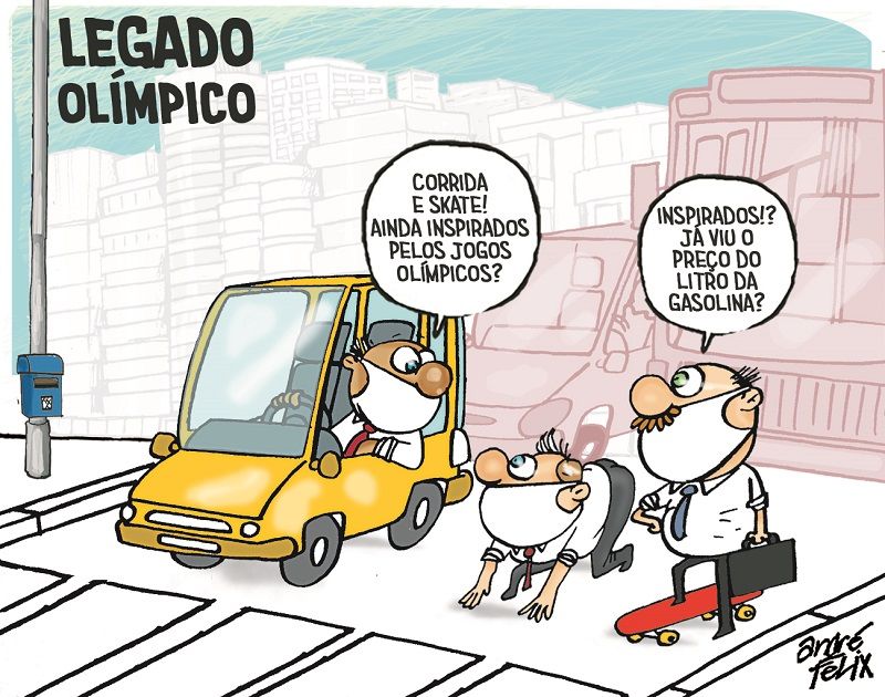 Charge do Dia: Legado olímpico | Tribuna Online | Seu portal de Notícias